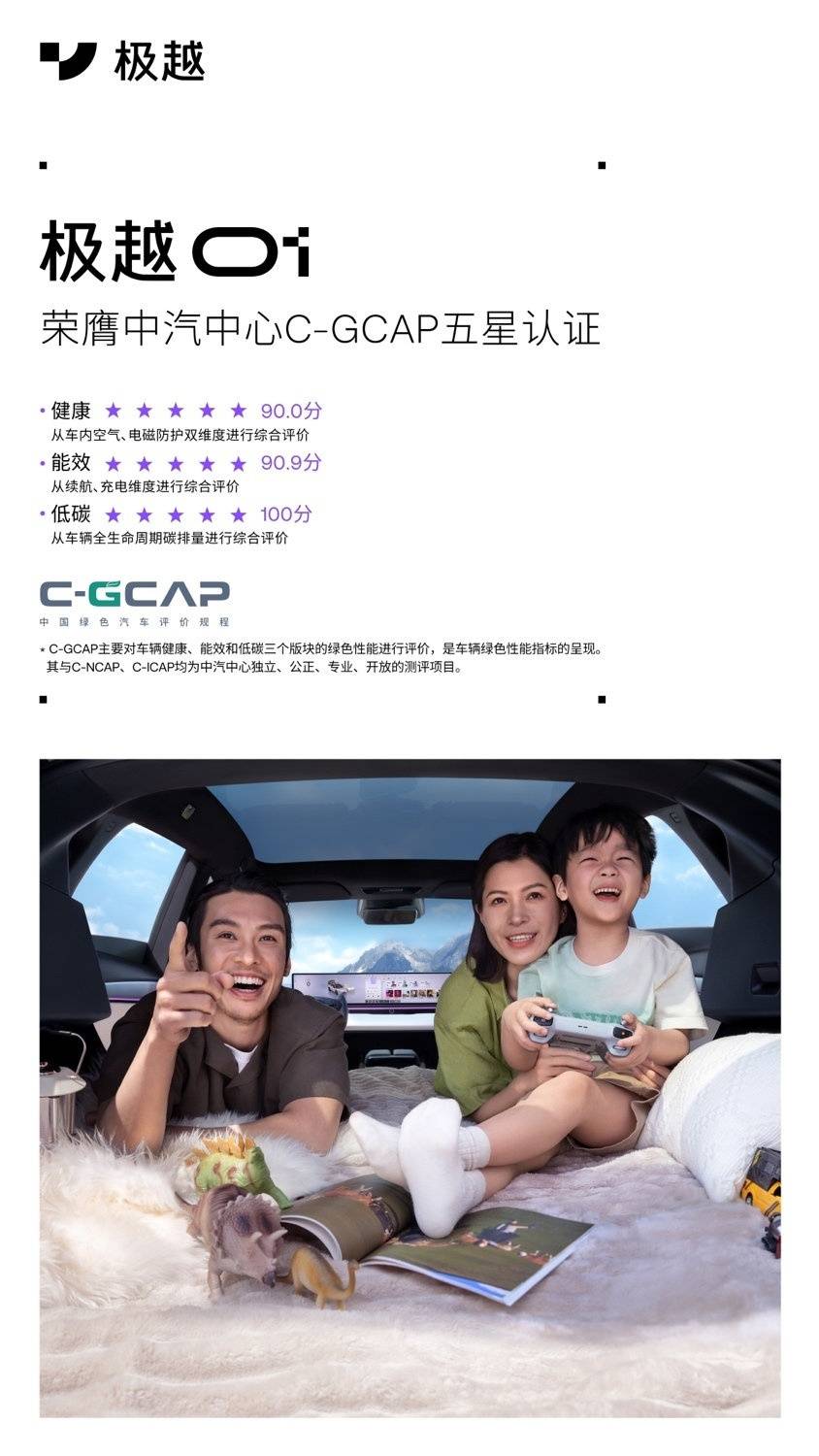 唯一双五星！极越01获C-ICAP、C-GCAP权威认证_搜狐汽车_搜狐网