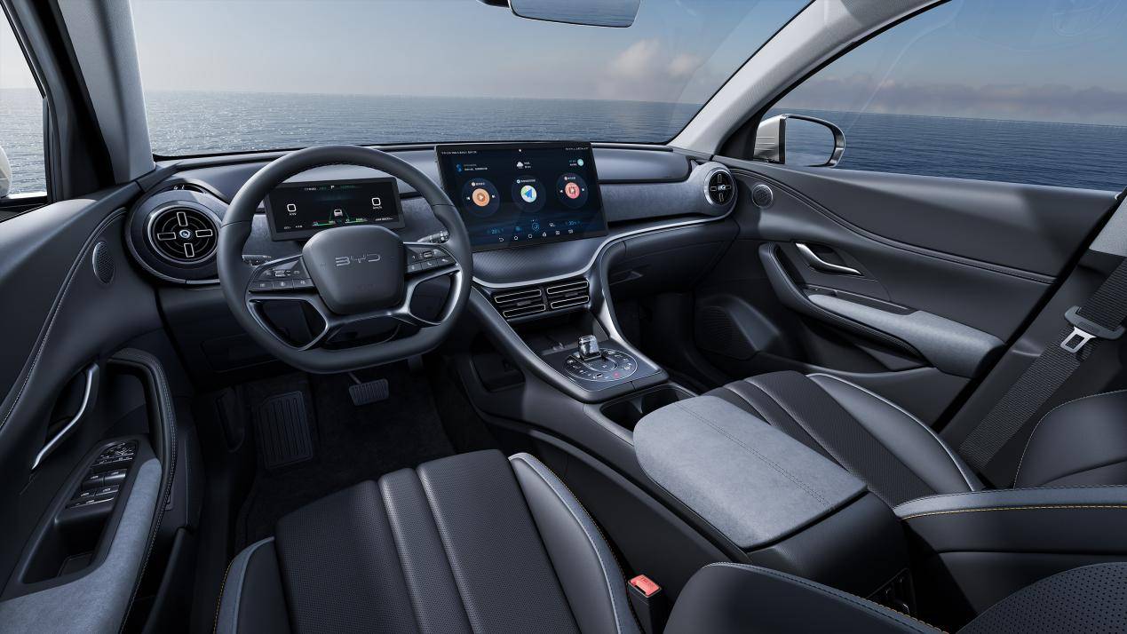 开放包容 海洋美学设计打造 海狮05DM-i内饰官图发布_搜狐汽车_搜狐网