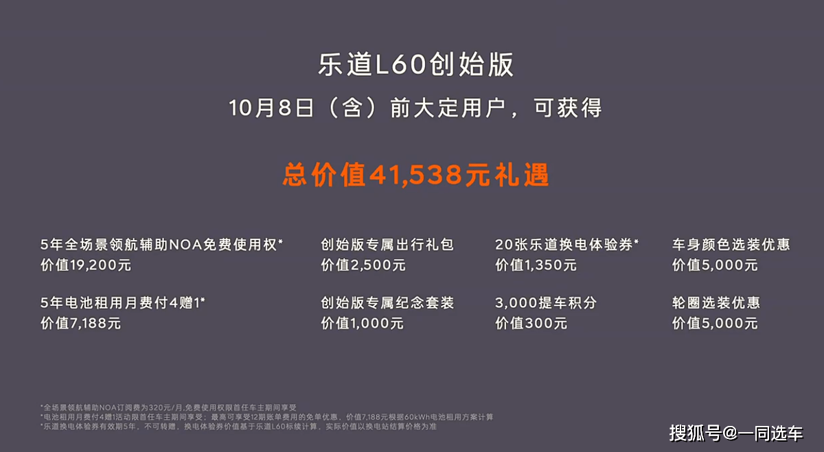 乐道L60上市，租电池整车售价只需14.99万元起，竞争MODEL Y-智能车-资讯-头部财经
