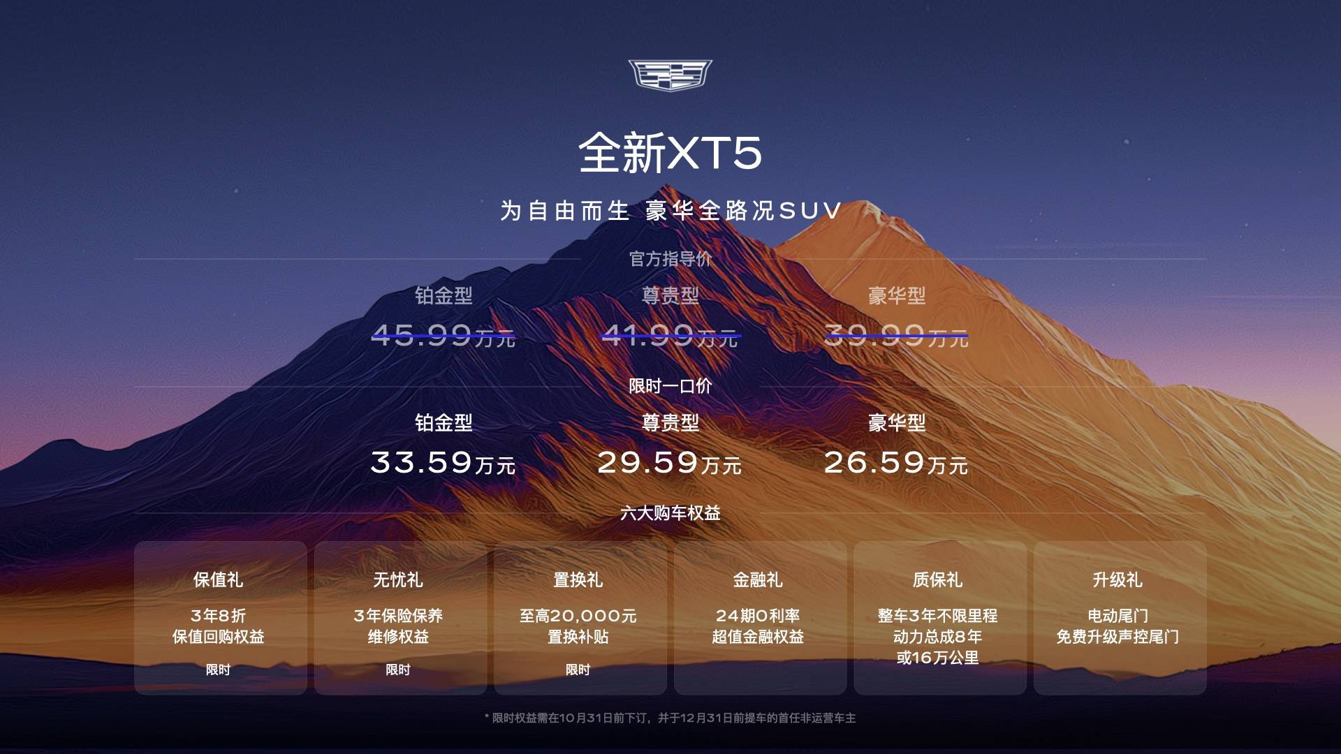 凯迪拉克新XT5入门版售价26.59万，降了13.4万元_搜狐汽车_搜狐网