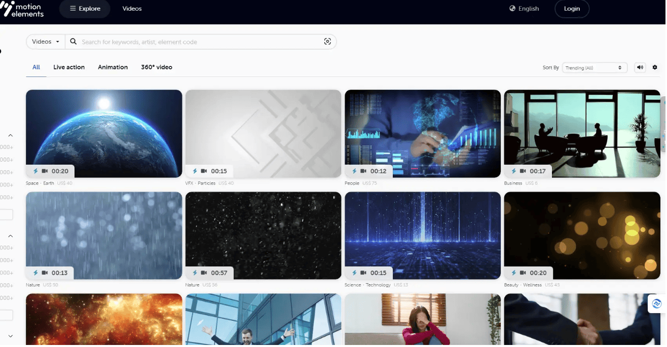 视频特效素材网站推荐_Videezy_Mixkit_效果