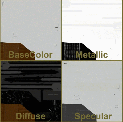 常见渲染纹理贴图：Diffuse、Albedo、 Base Color、 Ramp Texture_颜色_物体_光照