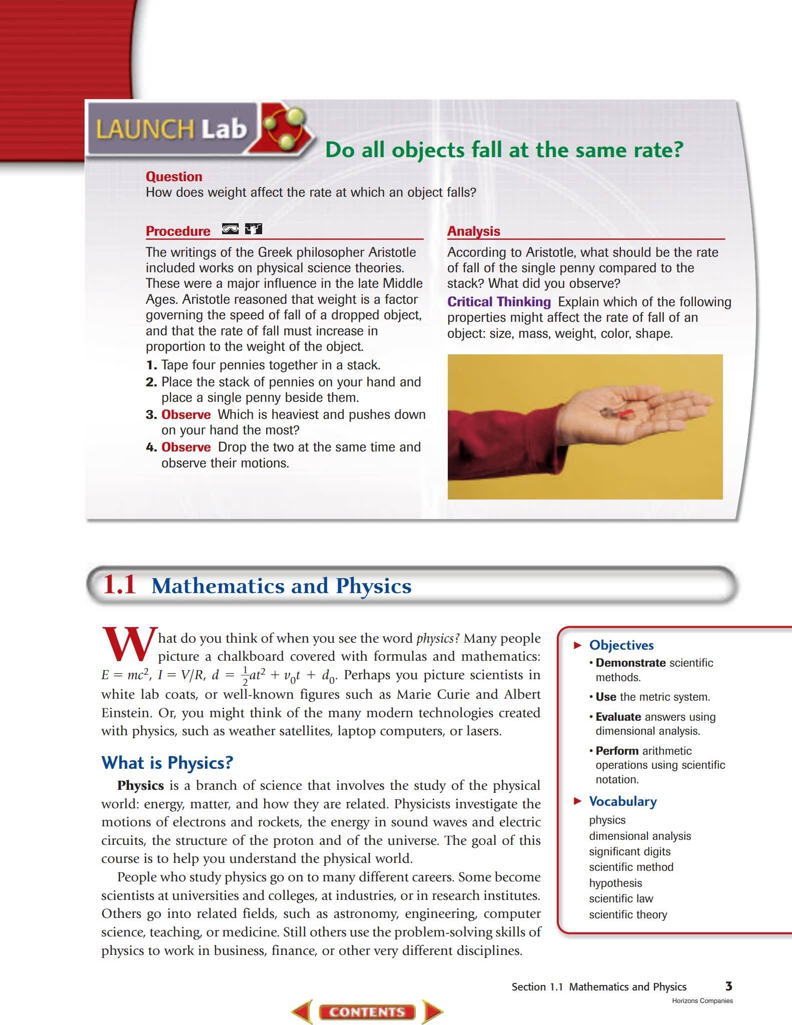 美国中学物理教材Glencoe系列 Physics Principles and Problems_Science_Focus_年级