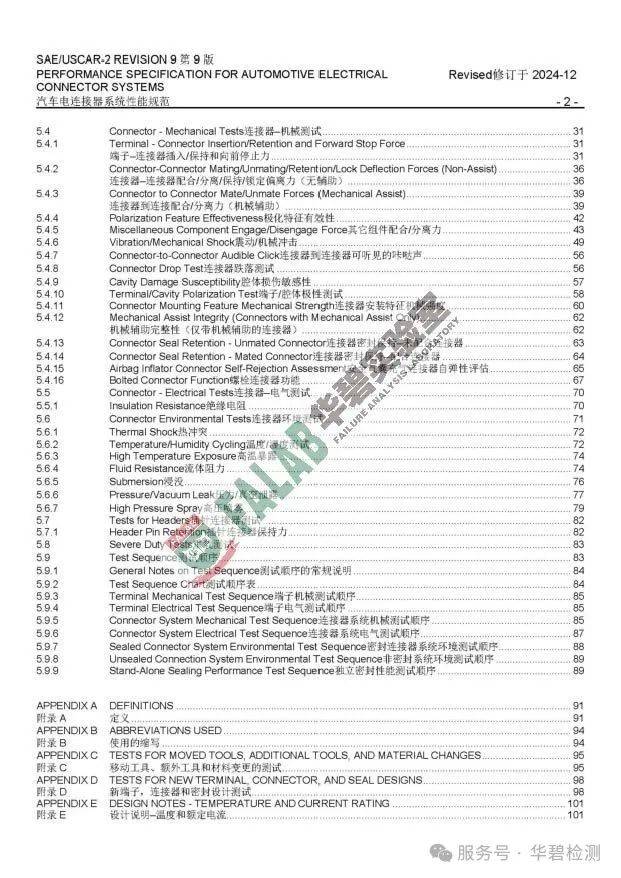 美系汽车连接器系统性能规范USCAR-2再更新，SAE/USCAR-2-9-2024中英文对照版_搜狐汽车_搜狐网