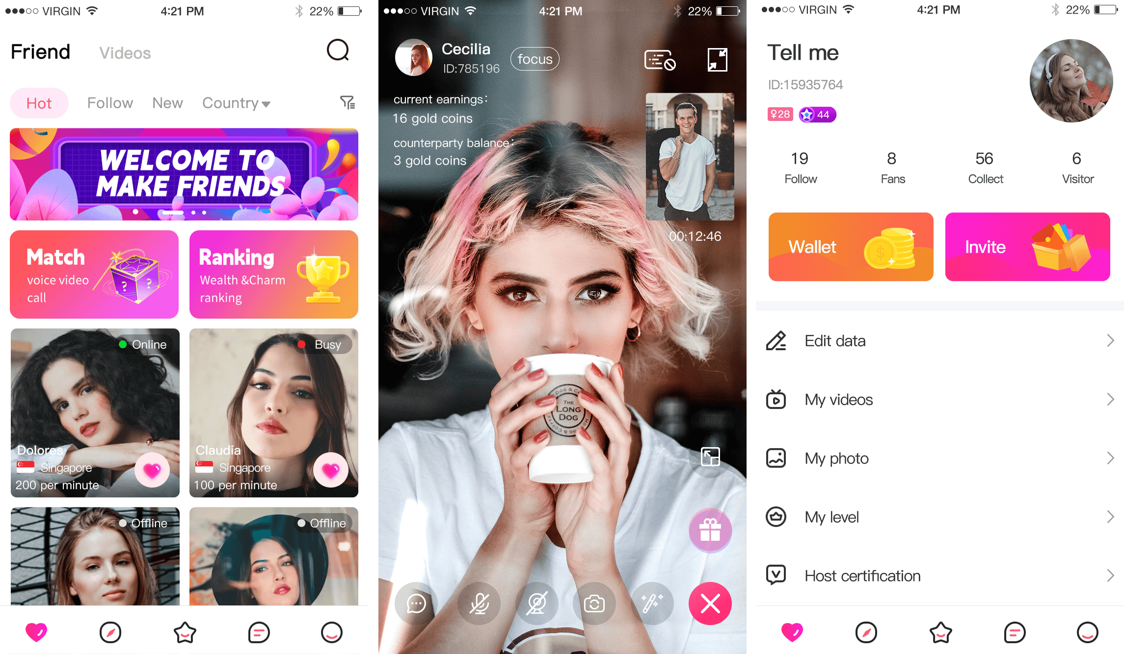 探索社交世界：视频直播App、语聊陪玩、1v1约会App全解_功能_用户_人们