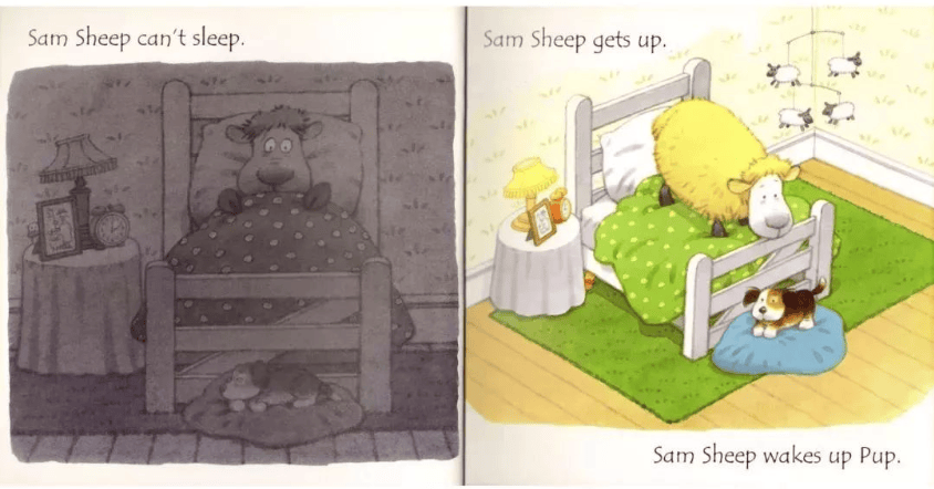 【Gwen读绘本】Sam Sheep can't Sleep 绵羊Sam睡不着_英语_启蒙_时光