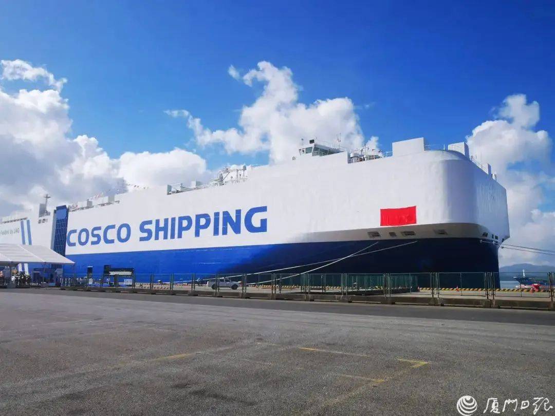 XM-built LNG dual-fuel auto carrier sets sail for Europe_The_Xiamen_China's