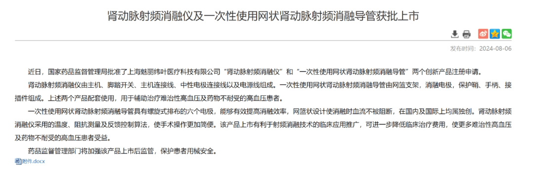 喜讯｜魅丽纬叶Netrod星带RDN系统正式获批上市_临床_患者_治疗