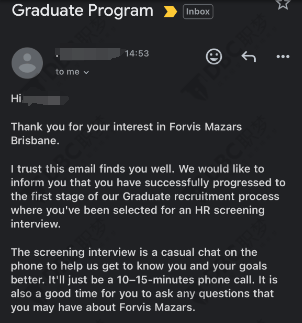 Forvis Mazars，开始发放2025 Graduate Program面试offer_澳洲_求职_环节