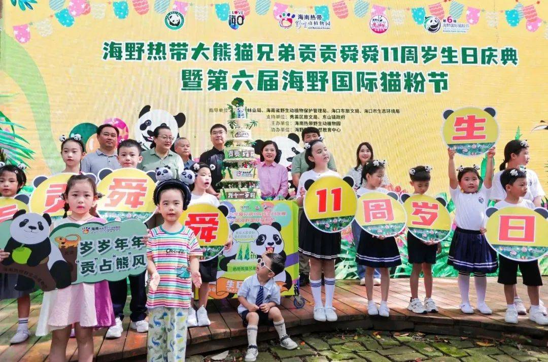 11岁啦！海野热带大熊猫兄弟生日庆典，你参加了吗？_贡贡_保护_科普