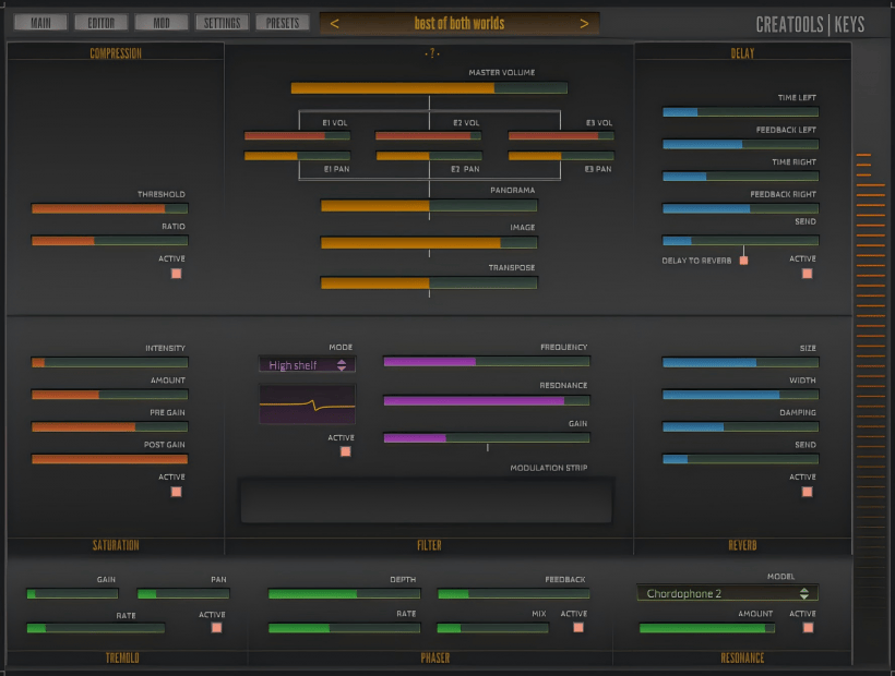 福利：musictop instruments 送出免费且开源的虚拟合成器插件 Creatools | Keys_调制_音色_采样