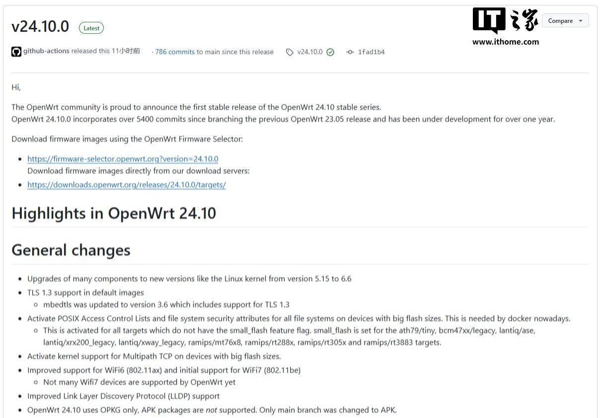 OpenWrt 24.10稳定版出炉：Wi-Fi 6升级，初探Wi-Fi 7新领域_版本_设备设计_用户