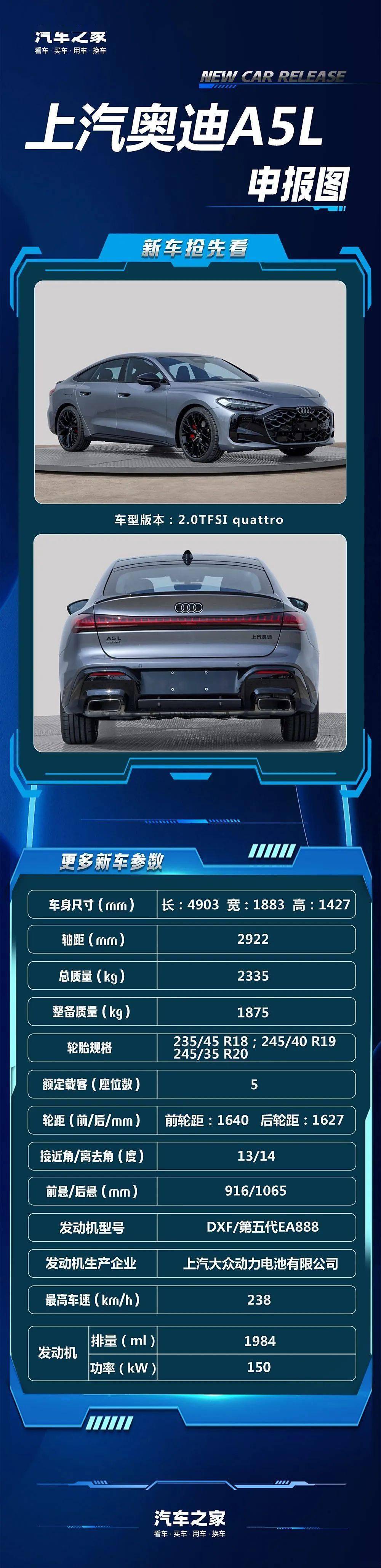 上汽奥迪A5L动感来袭！最便宜轿跑车搭载五代EA888发动机_搜狐汽车_搜狐网