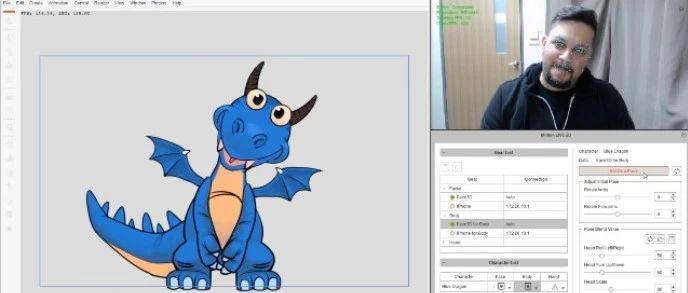 Motion LIVE2D：面部动作捕捉与身体动作_Body_运动_按钮