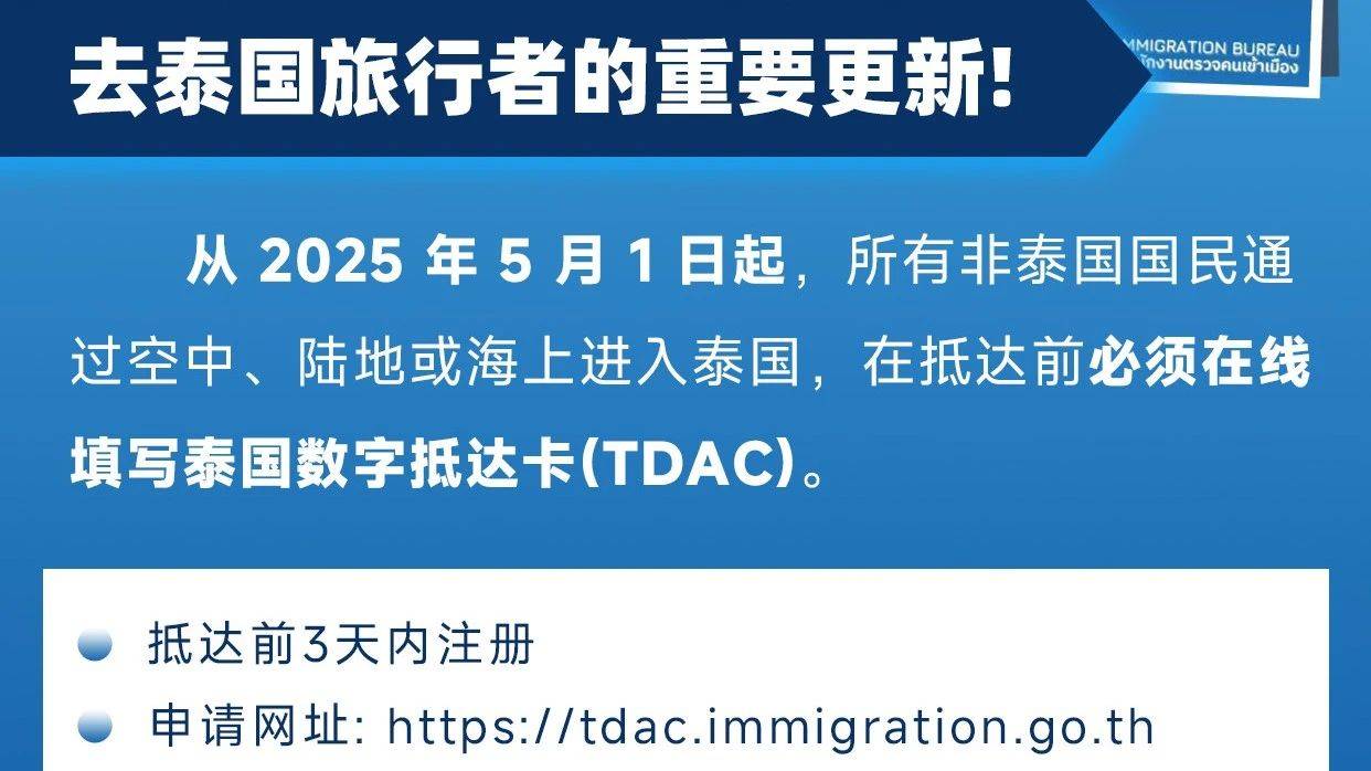去泰国旅行的重要更新!_数字_tdac_th