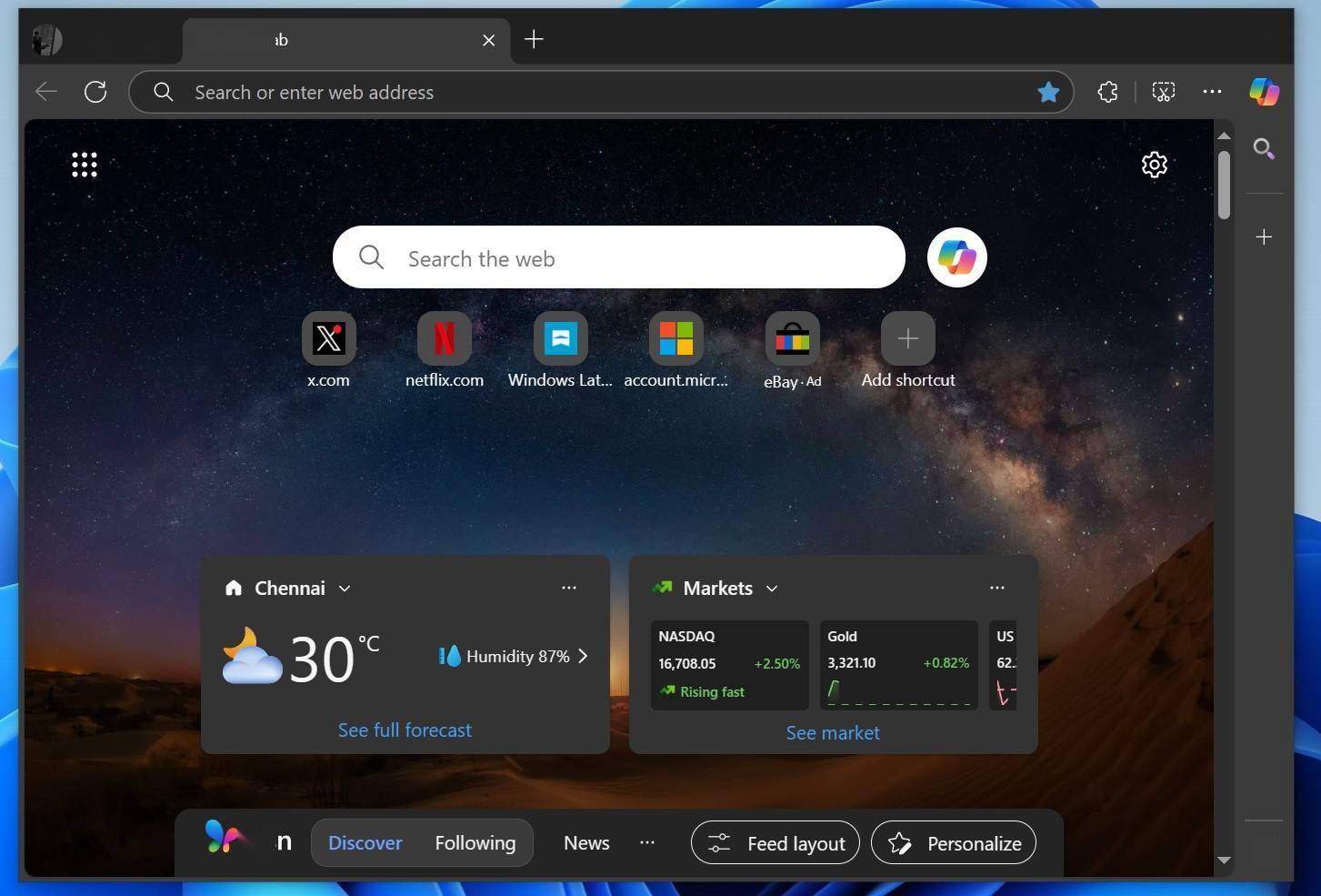 微软Edge浏览器大升级：Win11用户迎来Copilot新标签页体验_搜索_功能_Bing
