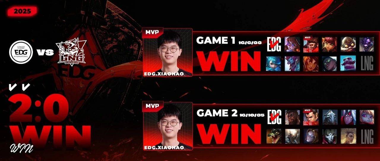 赛后战报丨2025LPL第三赛段组内赛EDG 2:0 LNG_比赛_敌方_胜利