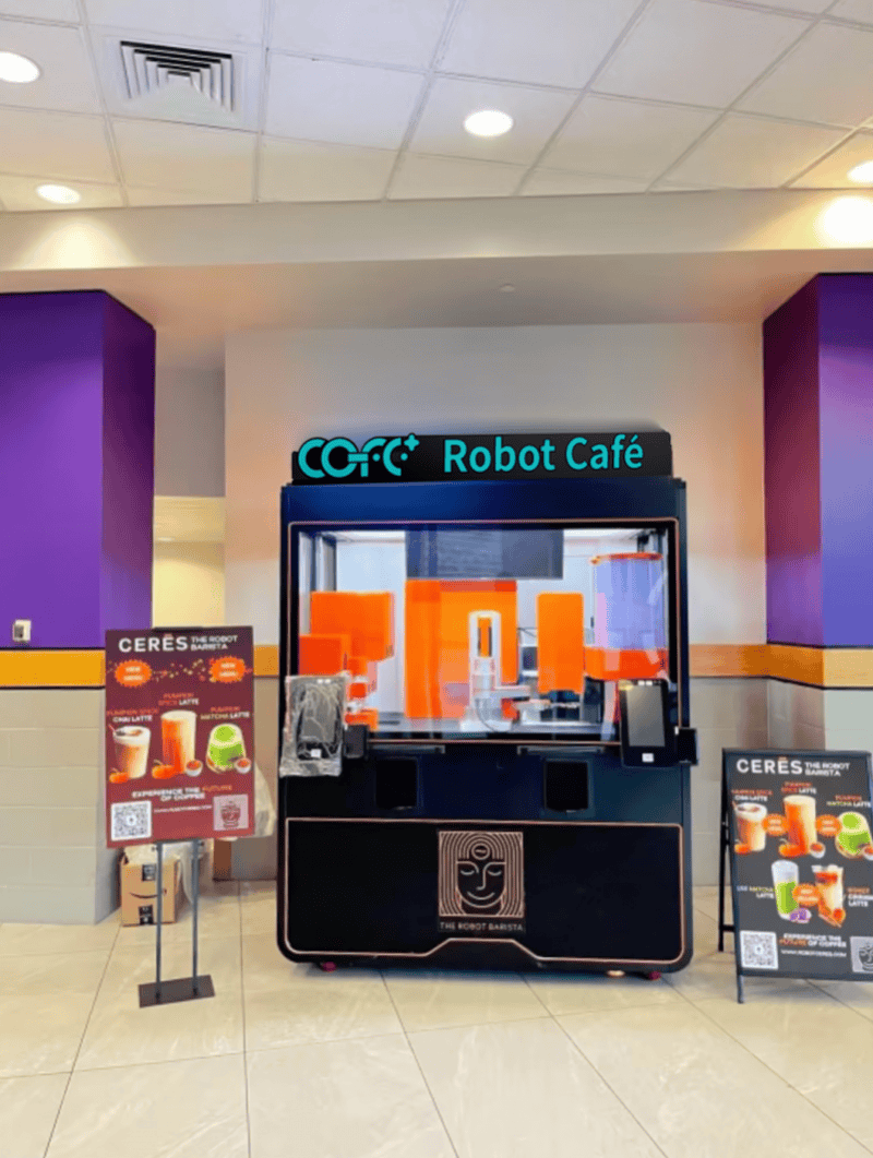 美国得州大学亮相全球首台第六代咖啡机器人COFE+_饮品_独研_智能化
