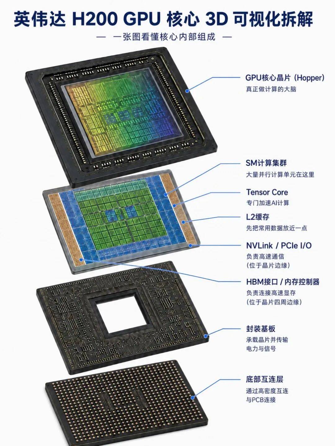 8张图看懂：拆解英伟达黄仁勋的H200_供电_核心_显存